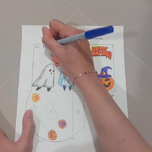 Halloween 3D Diorama Craft : Writing Activities | Storytelling, Vocab ...