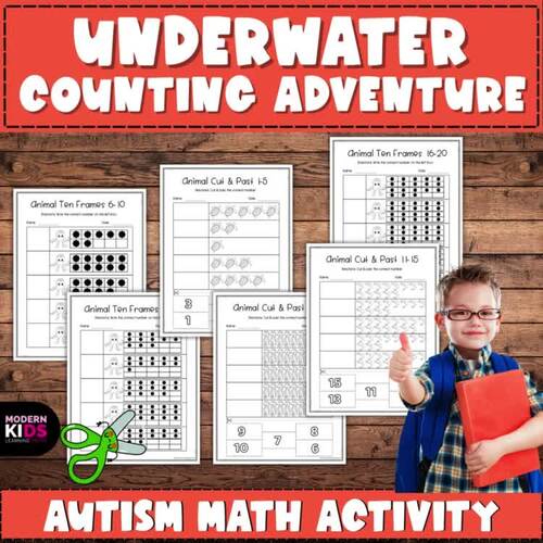 Underwater Counting Adventure - Autism Math Activity | TPT