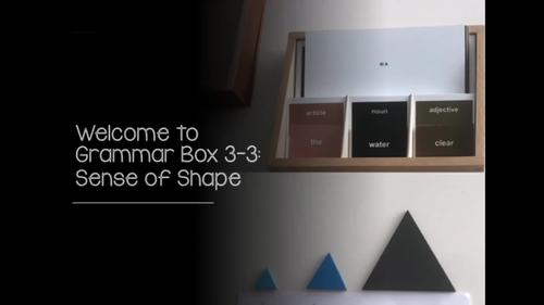 Montessori Grammar Adjective Box 3-3 BOOM Shape Virtual Grammar with ...