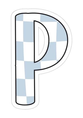 Boho Checkered Letters for Bulletin Boards | A-Z Printable Alphabet Set