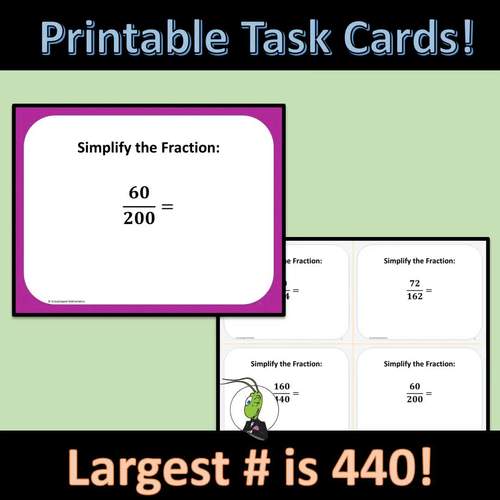 Pre Algebra Task Card Bundle | Fractions | Decimals | Ratios | Exponents