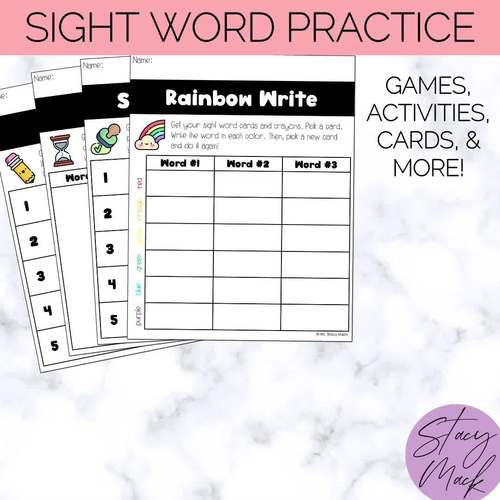 Sight Word Games, Activities, & Cards | Editable | December | Christmas ...