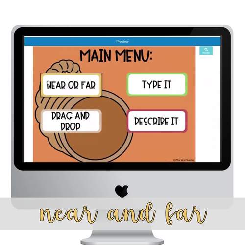 Thanksgiving Spatial Concepts | Near and Far | Boom Cards™ by The Viral ...