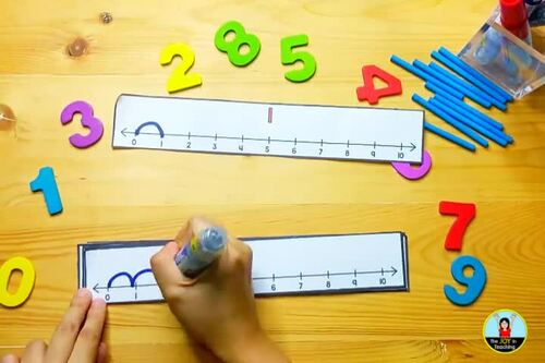 Numbers 1-20 Number Line Task Cards by The Joy in Teaching | TPT