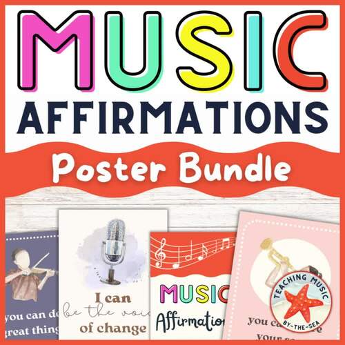 Music Affirmation Posters | Music Mindfulness Classroom Decor Bulletin ...