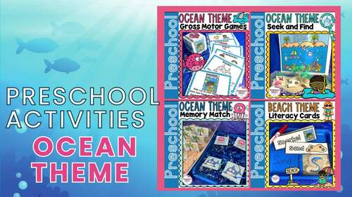 Preschool Activities Ocean Theme Bundle by Preschool SOS | TPT