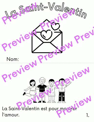 La Saint-Valentin/ Valentine's Day Personal Book (Beginner Readers) FI ...