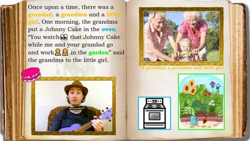 English Folk Tale: The Johnny Cake (E.S.L reading resource & more!)