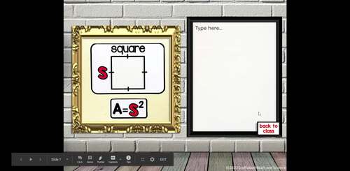 Area Formulas Interactive Math Vocabulary Word Wall | TPT