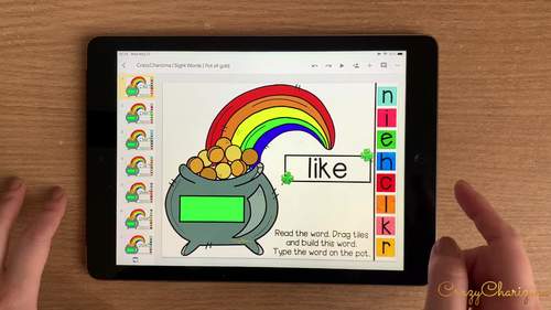 St Patricks Day Activities Sight Words Practice Google Classroom