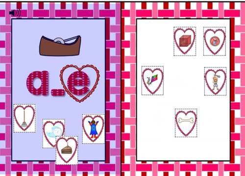 February | Valentines Phonics | CvCe Words | Boom Cards | K and 1