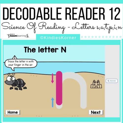 Decodable Reader Digital Literacy Centers Science of Reading Boom Cards 12