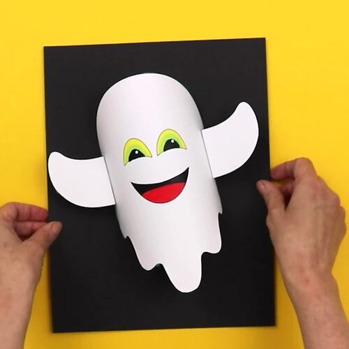 3D paper ghost craft by Super Fun Printables | TPT
