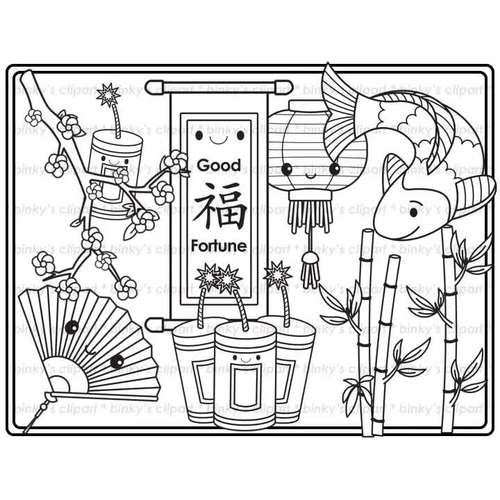 binky coloring pages