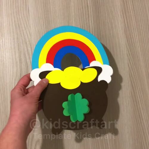 St. Patrick’s Day Leprechaun’s Pot of Gold Craft Writing Rainbow Lucky ...