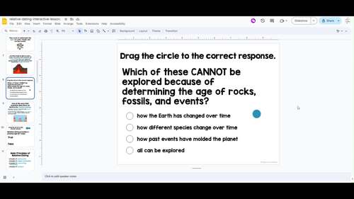 Relative Dating Interactive Lesson - Law of Superposition, Index ...