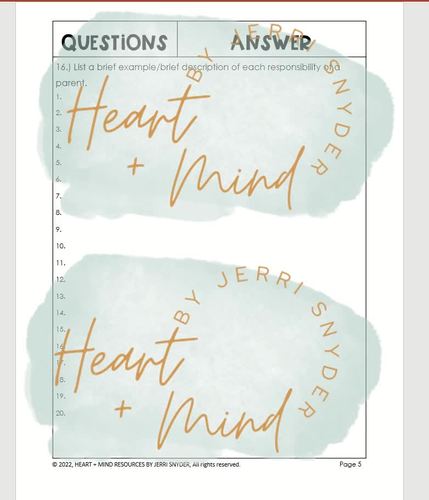 Child Development Parenting WebQuest FACS | FCS | TPT