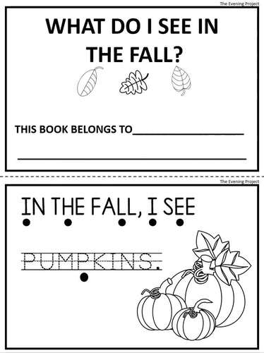 FALL-THEMED EMERGENT READER FOR K+ AND SPECIAL EDUCATION by THE EVENING ...