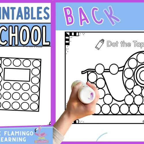 Back to School Dot Marker Printable Dot Marker Worksheets | TPT