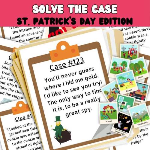 St. Patrick's Day | Solve the mystery game | Find the leprechaun's pot ...