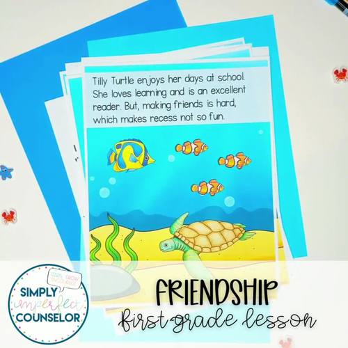 Friendship Counseling Lesson - 1st Grade by Simply Imperfect Counselor