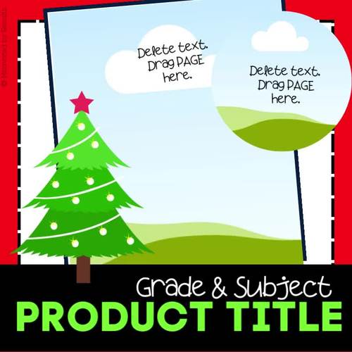 CANVA Product Preview Video TEMPLATE | CHRISTMAS TREE Design | TPT