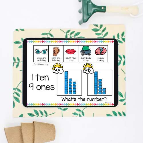 April Math Warm-Up | Kindergarten Digital Math Warm-Ups | Google Slides