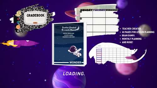 Teacher Planner: SPACE by Classroom Solutions AKA Crash Point Resources