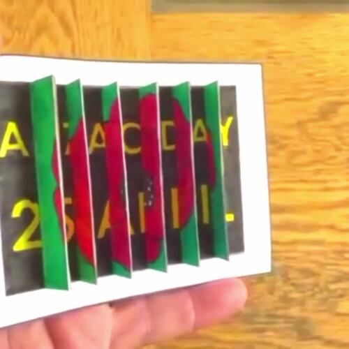 ANZAC Day 3 Way Image Agamograph Art Activity by Pooley Productions