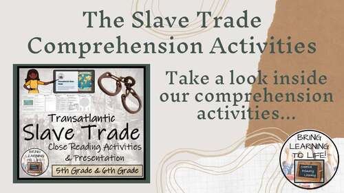 Transatlantic Slave Trade Close Reading Comprehension Activity | 5th ...