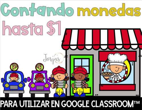 Contar dinero DIGITAL Seesaw Google Slides Counting Money in Spanish