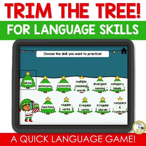 Christmas Quick Vocabulary & Grammar Games - Digital Boom Cards by Miss ...