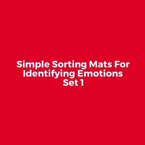 Kids' Emotions Sorting Activities Set 1 by File Folder Heaven | TPT
