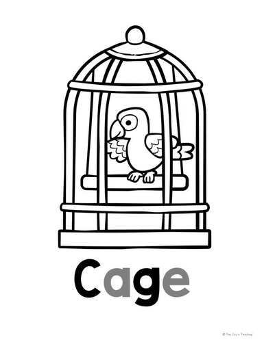 CVCE Coloring Pages BIG | CVCE Word Wall with Pictures by The Joy in ...