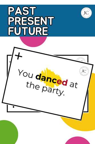 Past Present Future Tense Games | Verb Tense Card Game & Grammar Activities