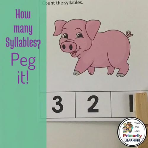 Syllable Counting | Distance Learning by Primarily Learning | TpT