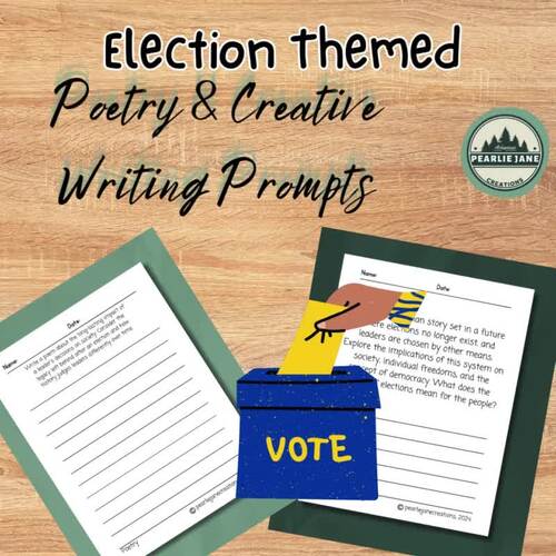 Election Poetry & Creative Writing Prompts for 7th-9th Graders | TPT