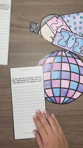 New Year’s Day No Prep Foldable Writing Craft - Ball Drop and New Year ...