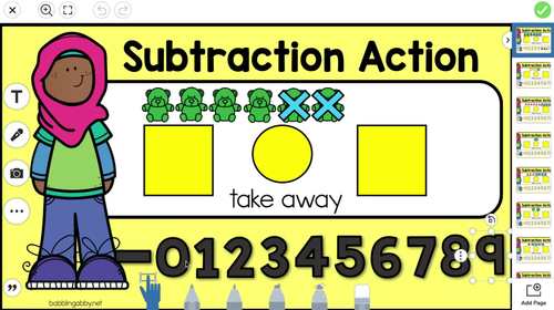 Subtraction Practice Digital Activity for Google Slides™ and Seesaw™ | Math