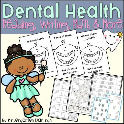 Dental Health: Math and Literacy Unit by Kindergarten Darlings | TpT
