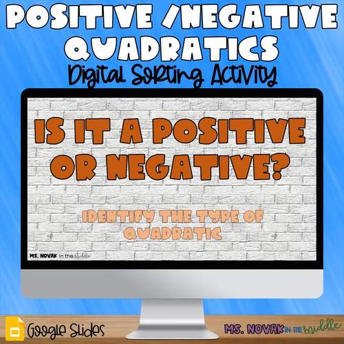 Quadratic Functions Digital Slides Activity Bundle by Ms Novak in the ...