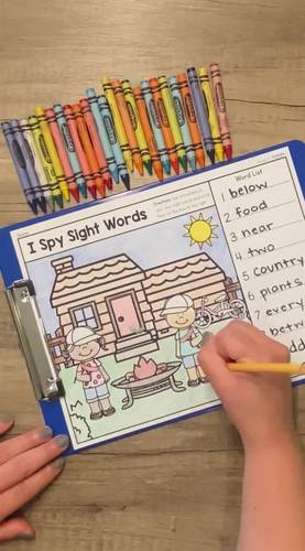 I Spy Hidden Sight Words | High Frequency Words | Literacy Centers