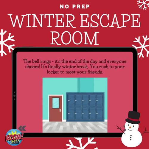 Winter Escape Room - Social-Emotional Learning Boom Cards! | TpT