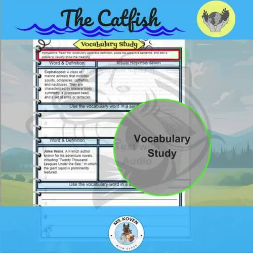 The Catfish: Interactive Student Paced Lesson by Ms Koven with Class