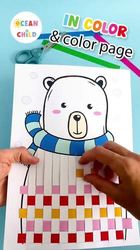 Winter Craft Bundle Sweater Weaving Activity Low Prep Christmas Craft ...