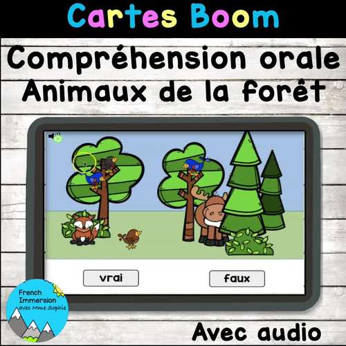 Compréhension orale les animaux de la forêt by French Immersion avec ...