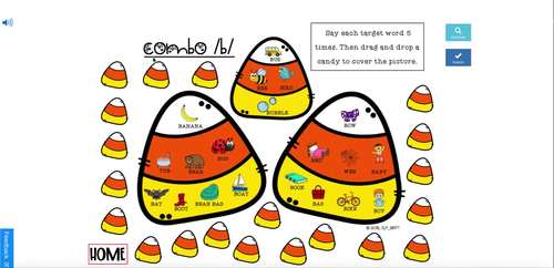 HALLOWEEN CANDY CORN DIGITAL BOOM CARDS, ARTICULATION (SPEECH THERAPY)