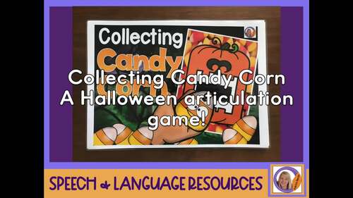 Halloween Speech Therapy Articulation/phonology Game: Collecting Candy Corn