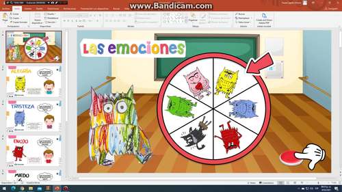 Ruleta de Emociones "El Monstruo de Colores" by Psicoeduca Con Pao
