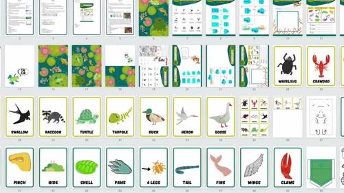 In the Small, Small Pond Animal & Alliteration Activities with Lesson Plans
